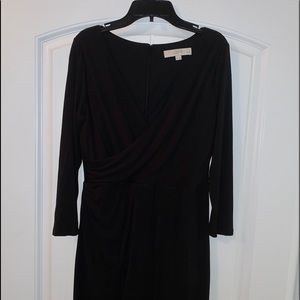LOFT | Dresses | Loft Womens Black Long Sleeve Dress Sp | Poshmark